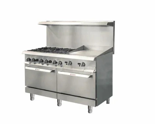 IKON IR-6B-24TG-60: 59.9" Wide Gas Cooking Range with S...