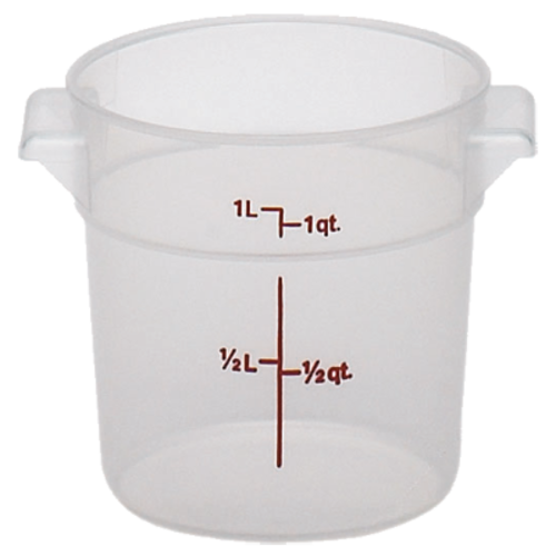 Cambro RFS1PP190 | Storage Container | Round 1 qt Translucent ...