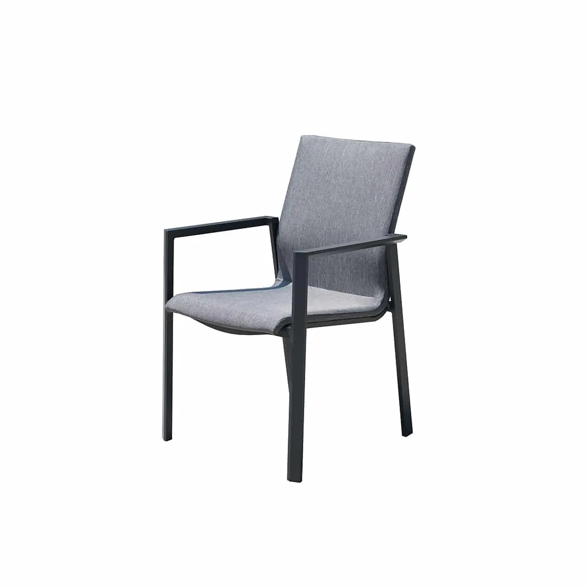 Arm Chairs: Sanibel Model Black/Grey SB-320